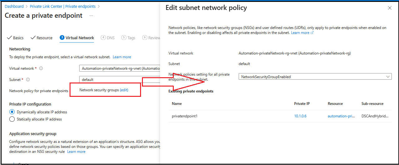 Modify Azure Policy to allow creation of Private endpoint without NSG - Microsoft Q&A
