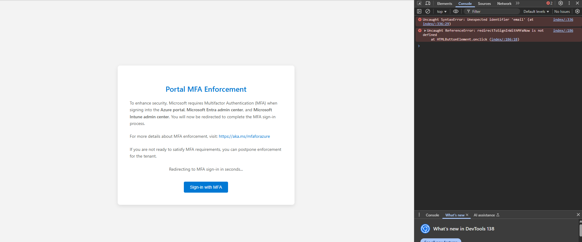 Trying to log into azure portal and stuck on Portal MFA Enforcement screen - Microsoft Q&A