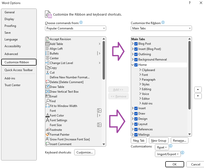 How to show the ribbon bar in Microsoft Word - Microsoft Q&A