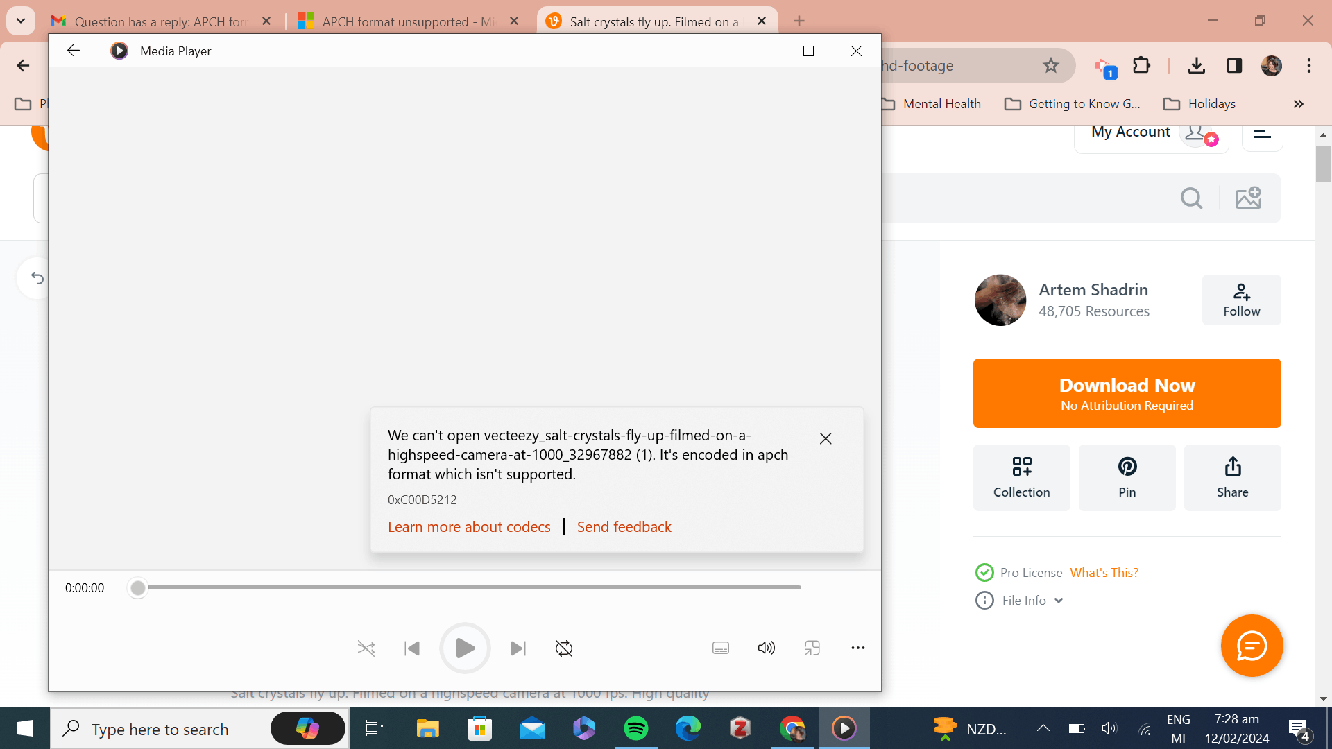 APCH format unsupported - Microsoft Q&A