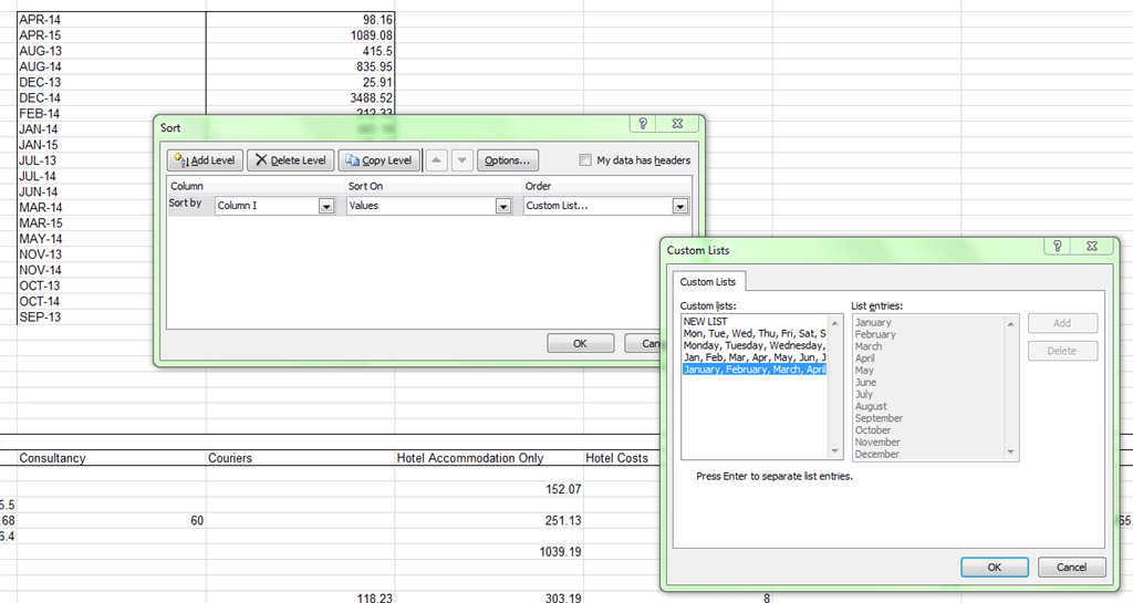 Pivot Table, sort by Month - Microsoft Q&A