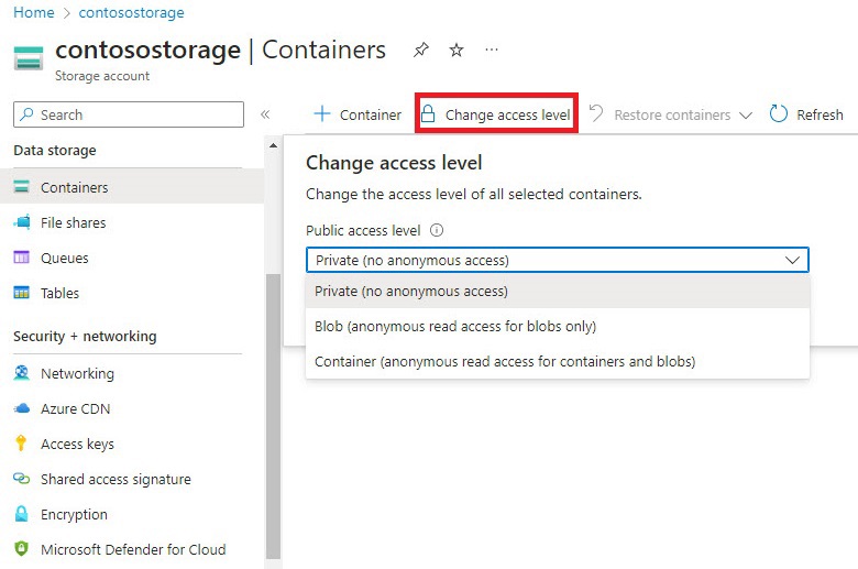 Notice "We're changing two default security settings in new Azure Storage accounts beginning in ...