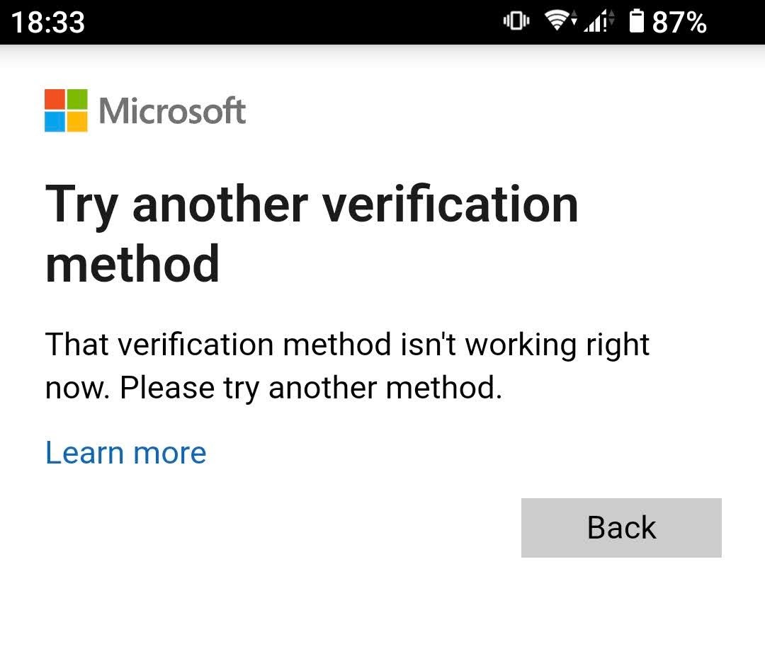 ปัญหาเข้าใช้งาน Microsoft account ไม่ได้ เนื่องจากเปิด Authenticator ...
