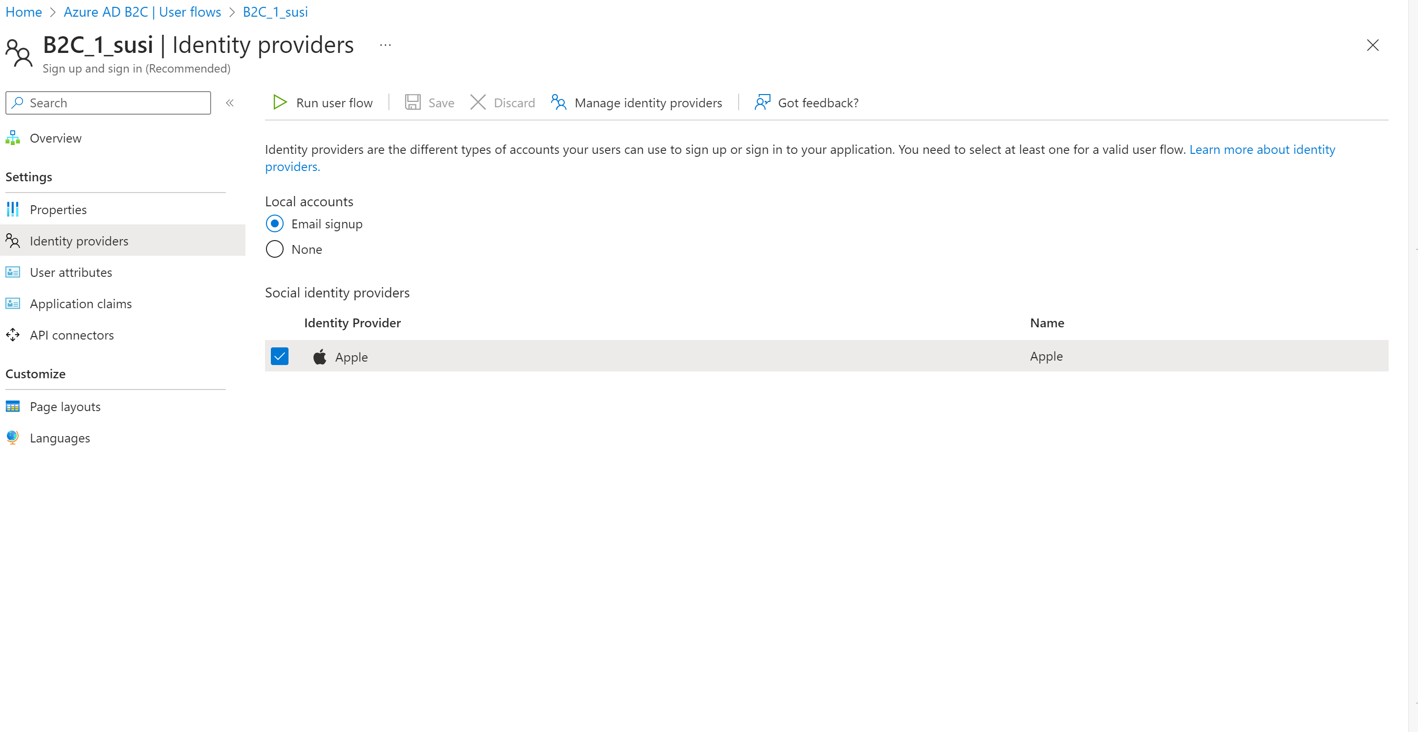 Azure AD B2C Uses Verification Code w/ Apple ID against Apple Design ...
