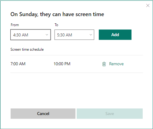 Add Screen Time NOW - Microsoft Q&A