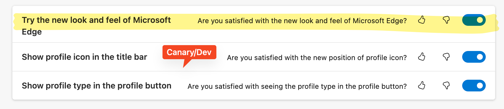 No "Try the new look of Microsoft Edge" option in Edge Stable ...