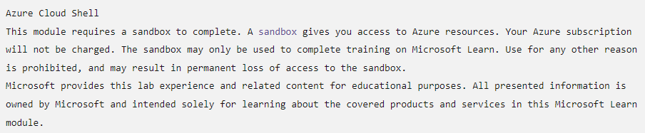 Can T Activate Learn Sandbox In Microsoft Azure Fundamentals