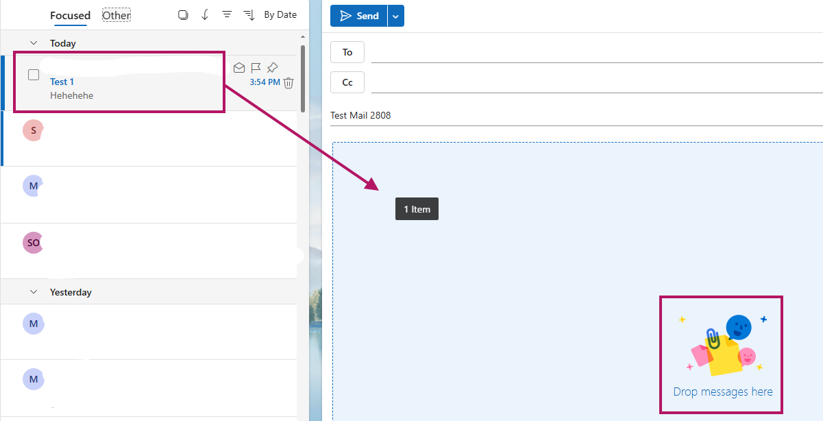 Attaching Outlook message to New Outlook mail messages - Microsoft Q&A