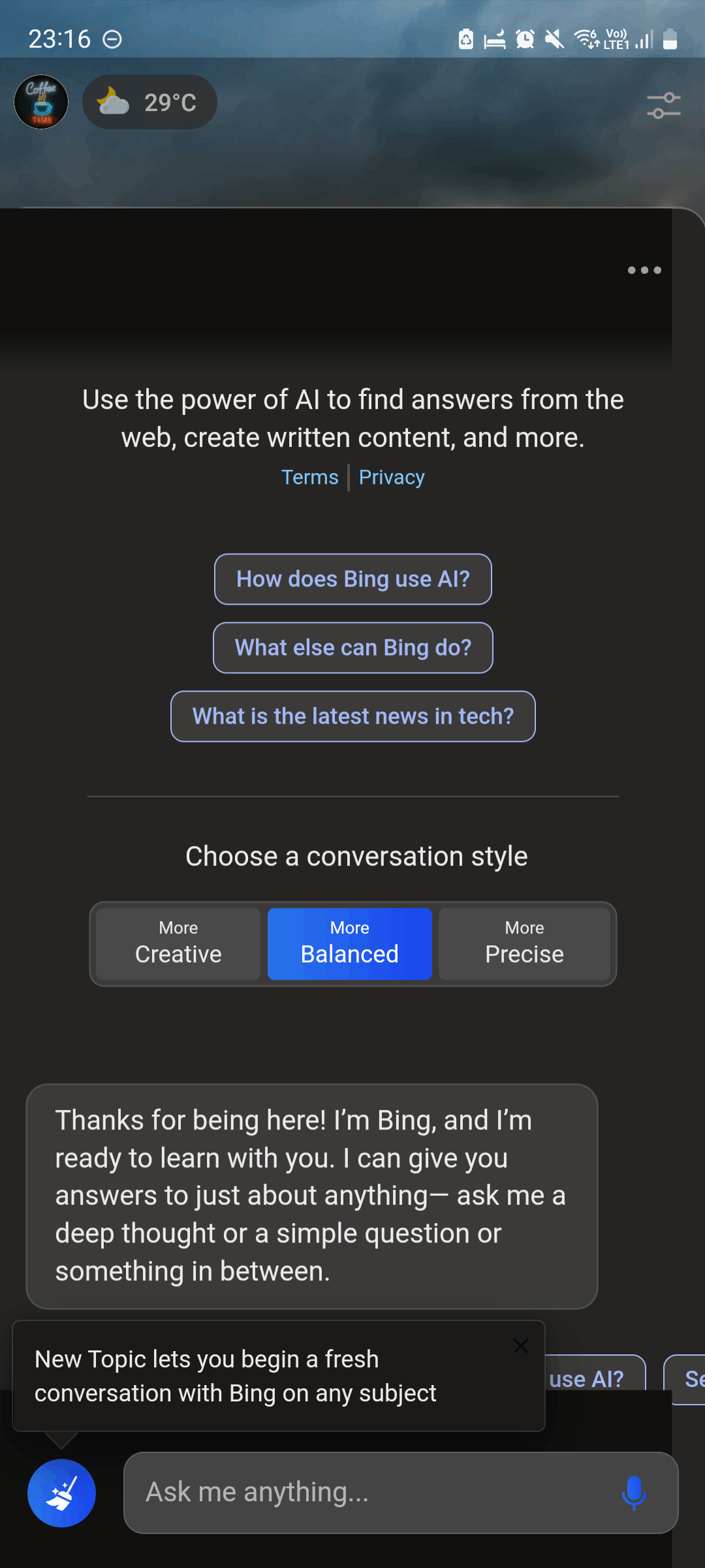 Dark mode in "New Bing co-pilot mode" UI on Edge is messed up ...
