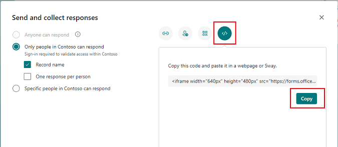 If I want to embed a Form into Sway, how do I do this? There is no ...