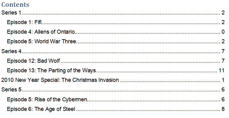Word 2010: Table of contents showing mixed up page numbers - Microsoft Q&A