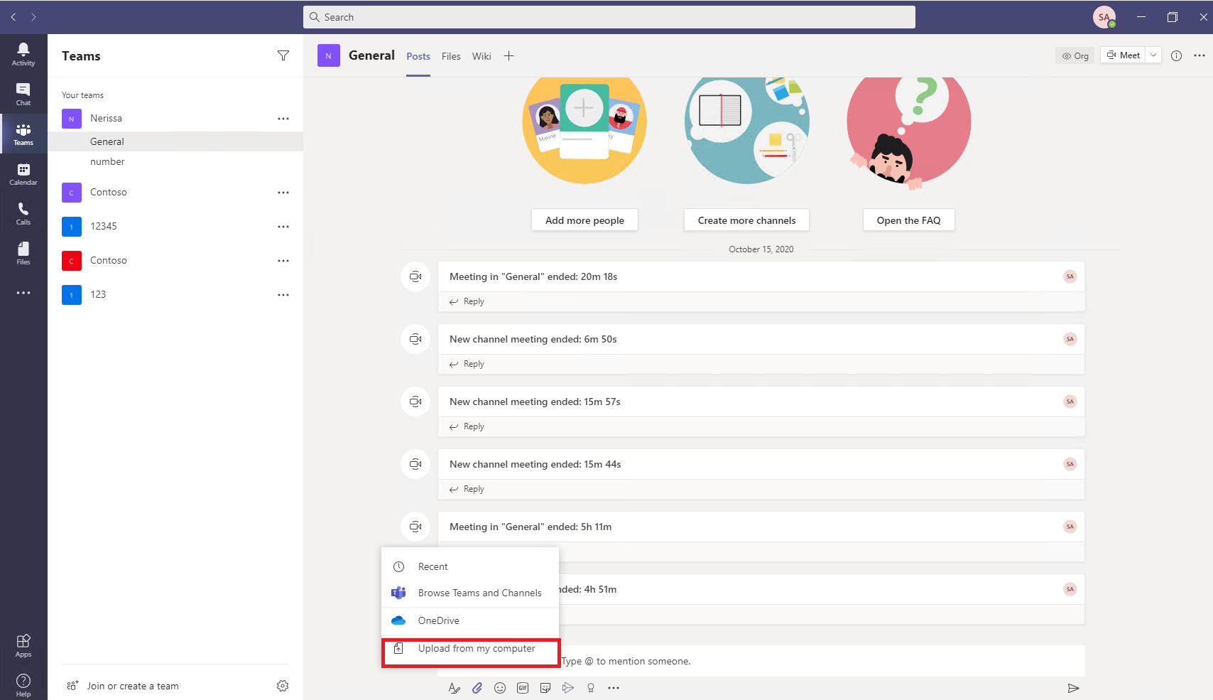 uploading files in teams - Microsoft Q&A