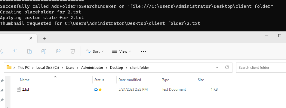 How to get sync pending state of parent folder with cldapi? - Microsoft Q&A