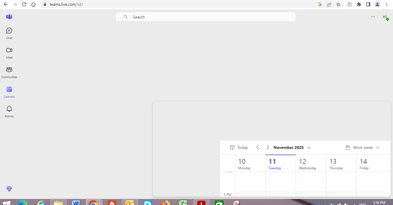 I am trying to use teams on the web. How can I resize teams.live.com ...