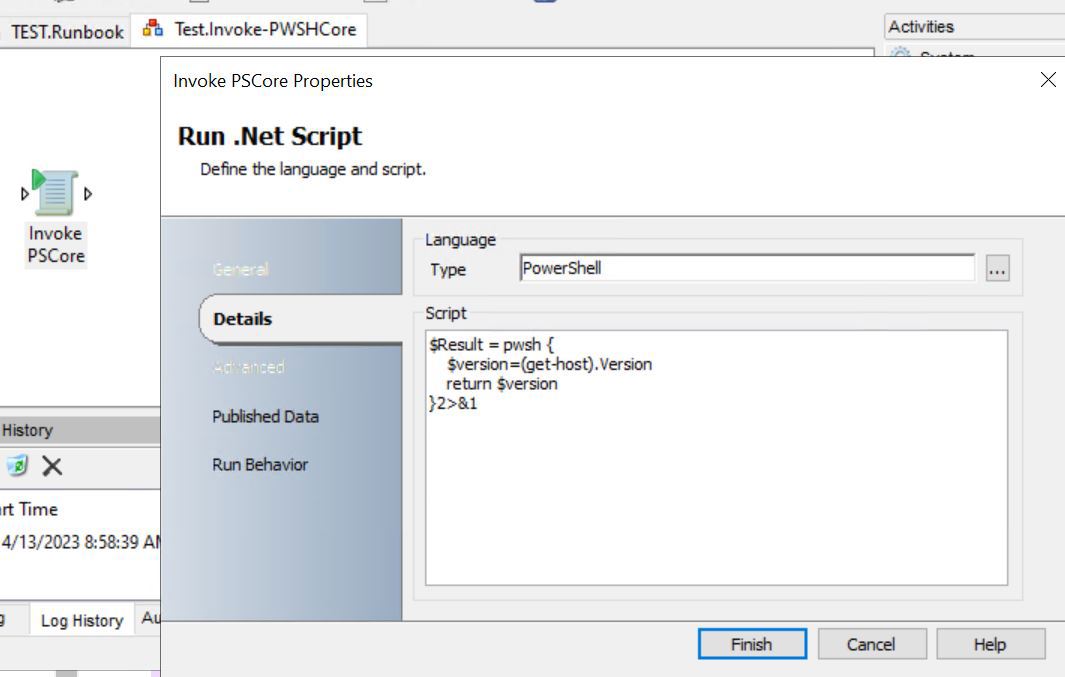 PowerShell v7 instead of Microsoft PowerShell v5.1 in the script ... PowerShell v7 instead of Microsoft PowerShell v5.1 in the script ...