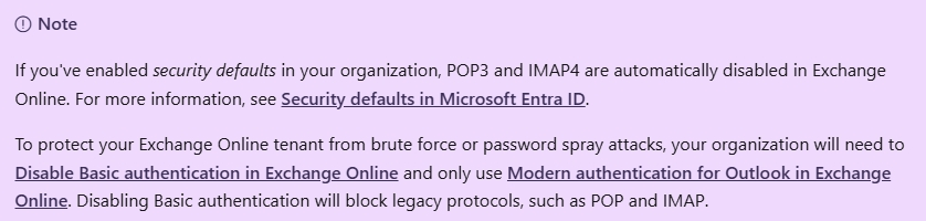 How can I confirm that IMAP and POP legacy email protocols are Disabled ...