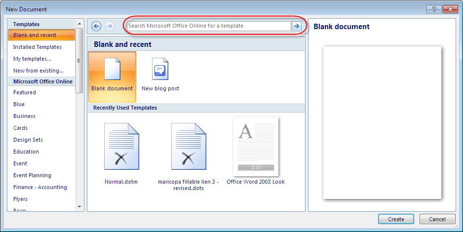 Templates for Word Documents in 2007 - Microsoft Q&A