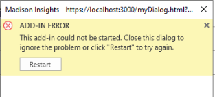 unable to open dialogue box in officejs outlook addins - Microsoft Q&A