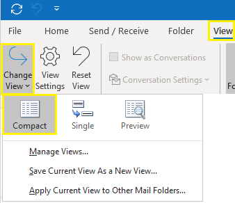 My outlook inbox looks weird, i dont want this sorting menu that ...