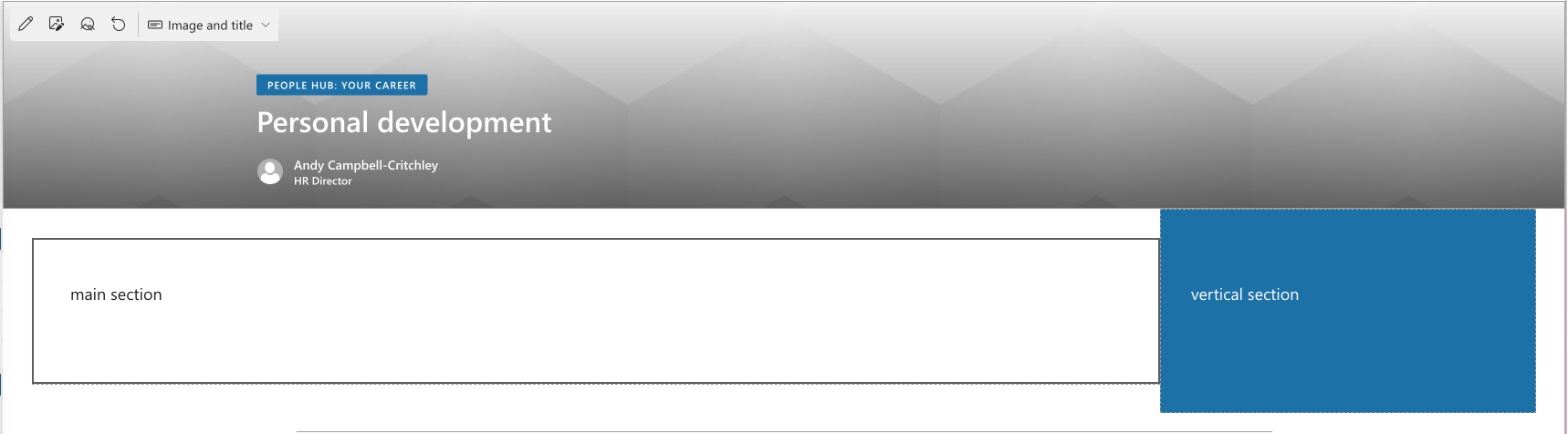 Snapping 'vertical section' on SharePoint page to the top when on ...