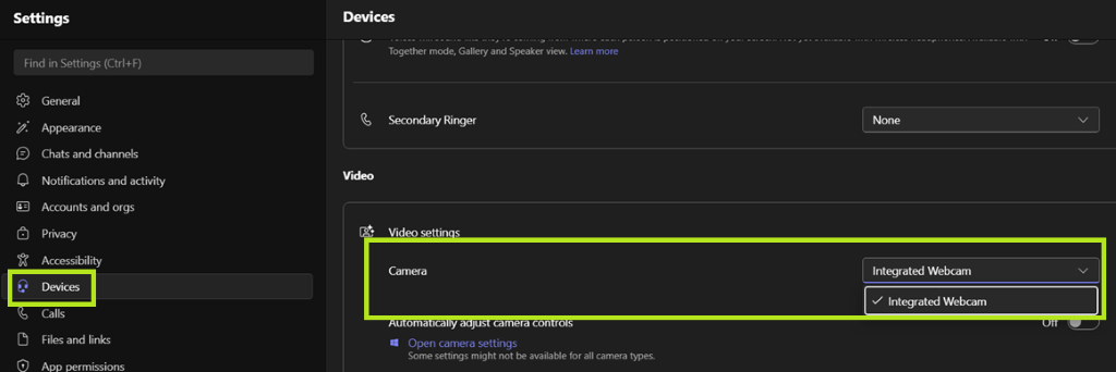 how to turn on webcam in Teams? - Microsoft Q&A