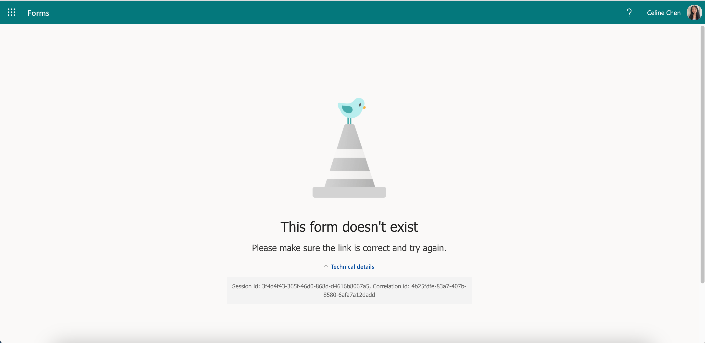 Microsoft Form doesn't exist - Form Ownership - Microsoft Q&A