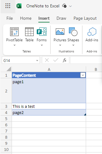 Exporting Information from OneNote into Excel - Microsoft Q&A