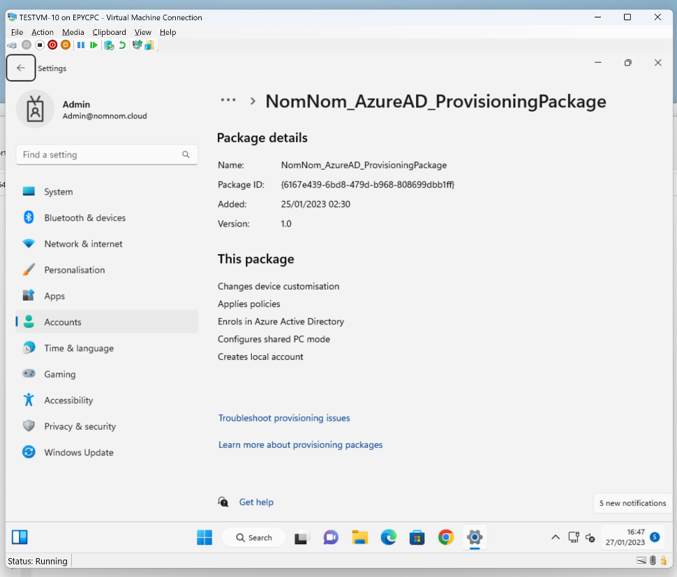 OneDrive client breaks when installing Provision Package - Microsoft Q&A