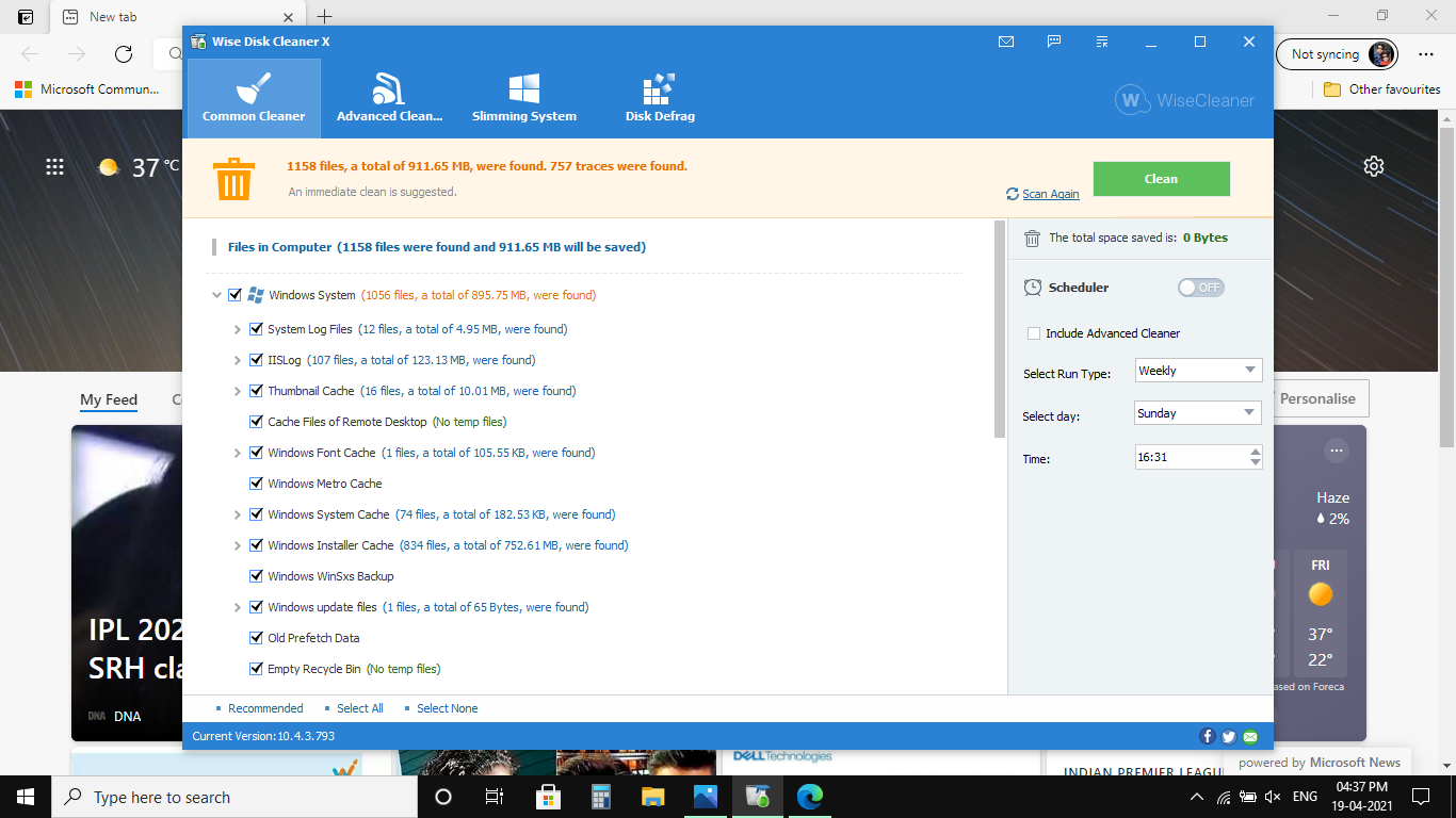 WISE disk CLEANER - Microsoft Q&A