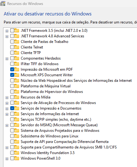 Ativar ou desativar recursos do windows 11 - Microsoft Q&A