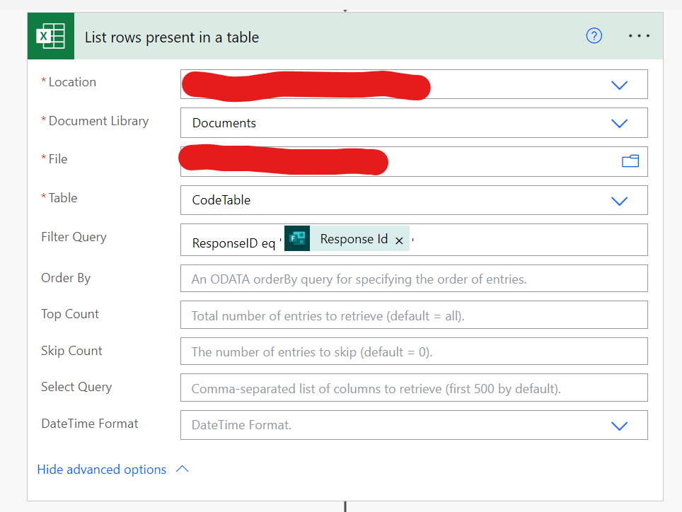 Power Automate - Unable to Add Row to Table and Show Table in Same Run - Microsoft Q&A