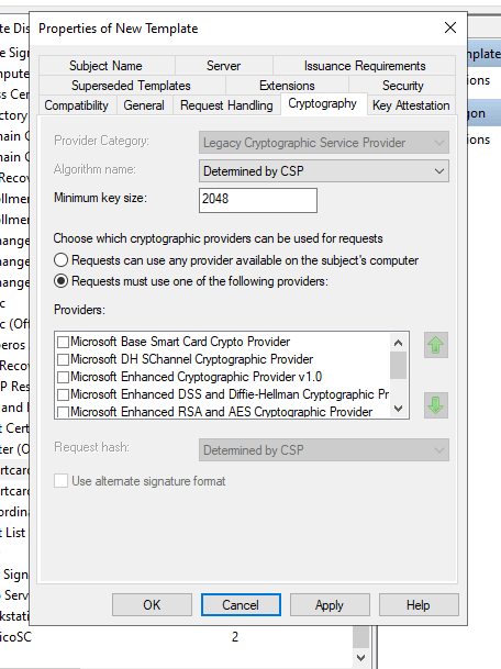 Microsoft Smart Card Key Storage Provider - Microsoft Q&A