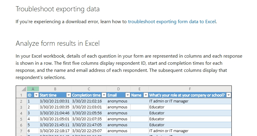 Forms - survey - Microsoft Q&A
