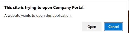 Company Portal Share link not clickable hyperlink - Microsoft Q&A