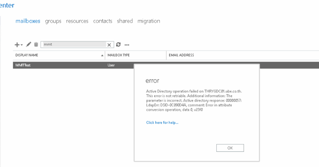 Cannot disable any users The parameter is incorrect. Active directory ...