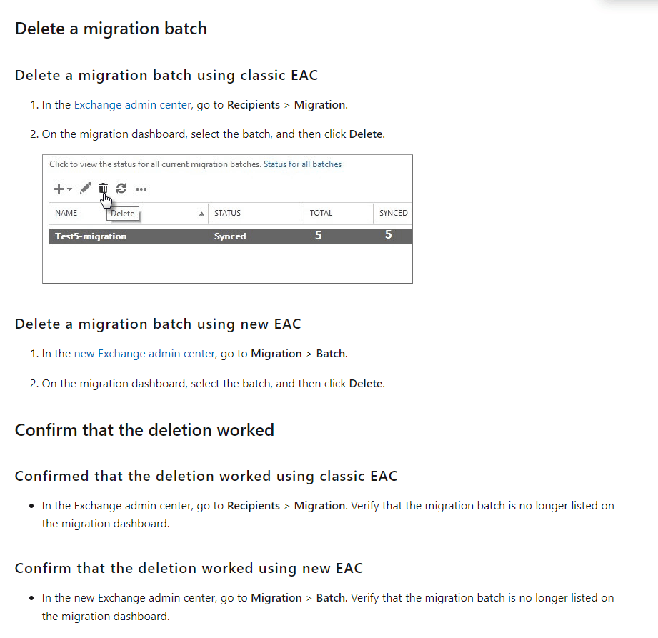 Migration Batch in Exchange Online - Microsoft Q&A