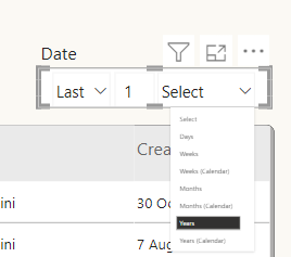 How to increase drop-down list font size in a Relative Date Slicer - Microsoft Q&A