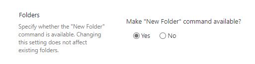 Cannot create new folder in TEAMS - Microsoft Q&A