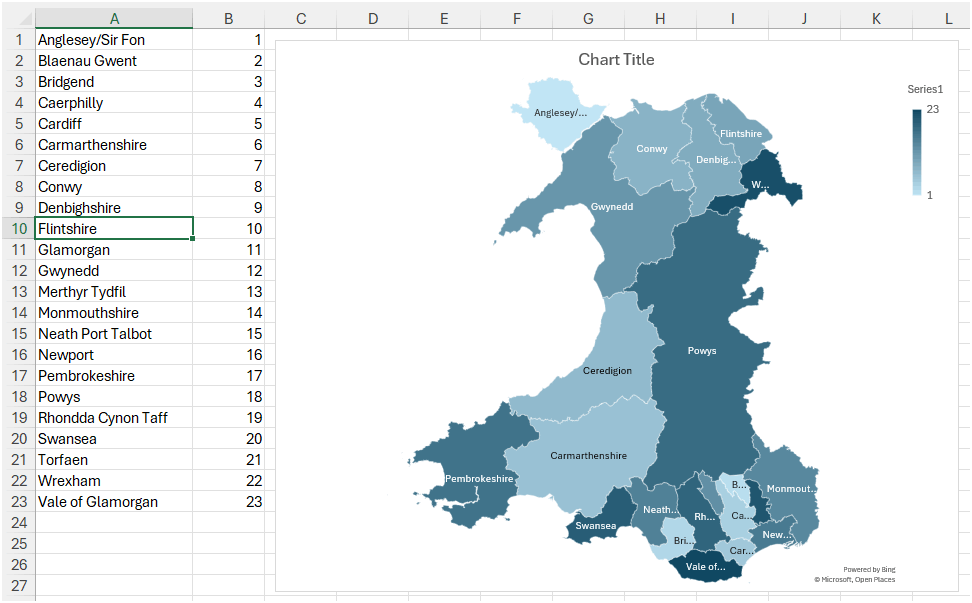 Missing Counties on Map Chart - Microsoft Q&A
