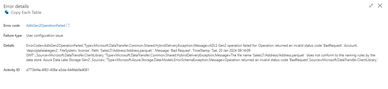 How to Fix : ADLSGen2OperationFailed while Copying Data to Azure Data Lake Storage Gen2 folders ...