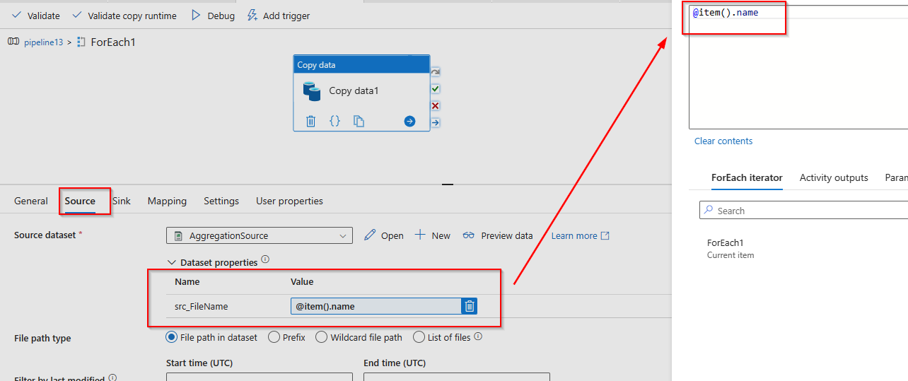 I want to concatenate a file name with a timestamp - Microsoft Q&A