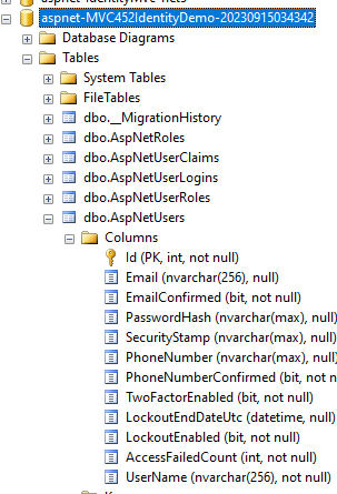 Change ASPIdentity guid to int in VS 2022 ASP.NET 4.5.2 MVC 5 Web App - Microsoft Q&A