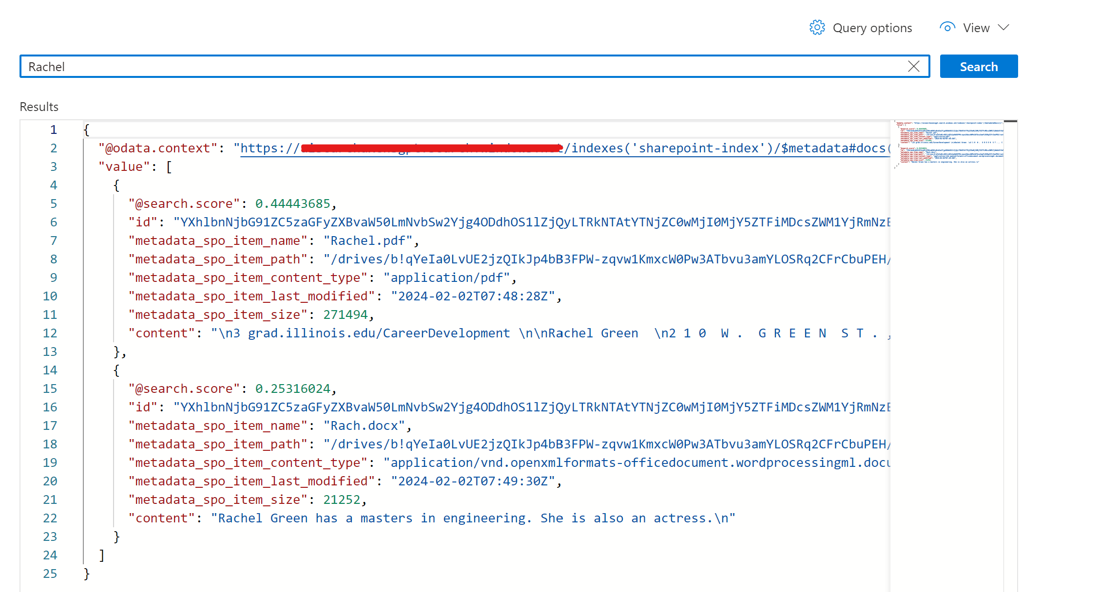 SharePoint AzureAI Search Open AI Chat Completion not returning any Metadata in Citation ...
