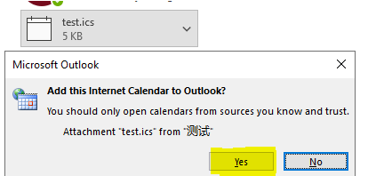 ics file attachment opens a new calendar instead of an appointment ...
