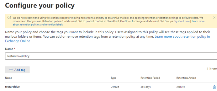 enable mailbox archival - Microsoft Q&A
