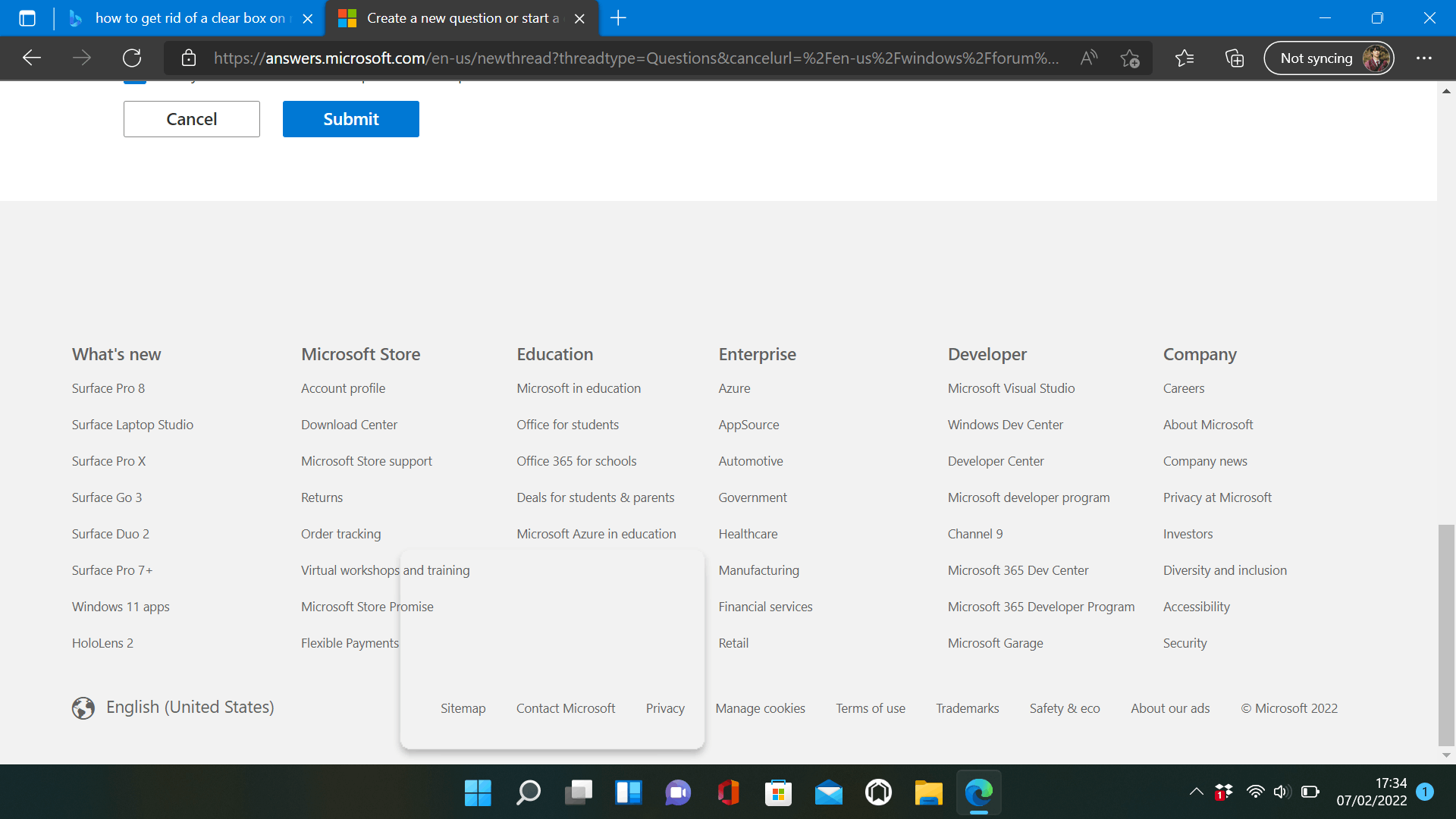 Clear Transparent box on screen - Microsoft Q&A
