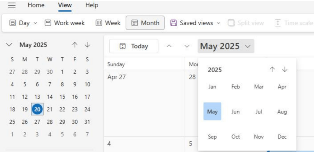 How to do a calander with year view? - Microsoft Q&A