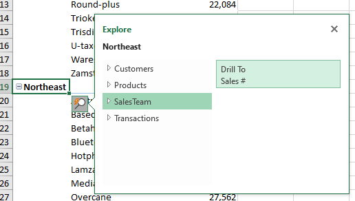 Quick Explore Tool in Excel - Microsoft Q&A