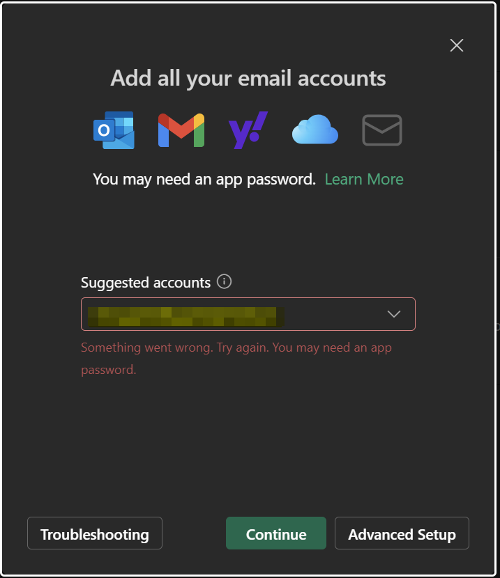 Not able setup Zoho Mail in Outlook for Windows (New Outlook ...
