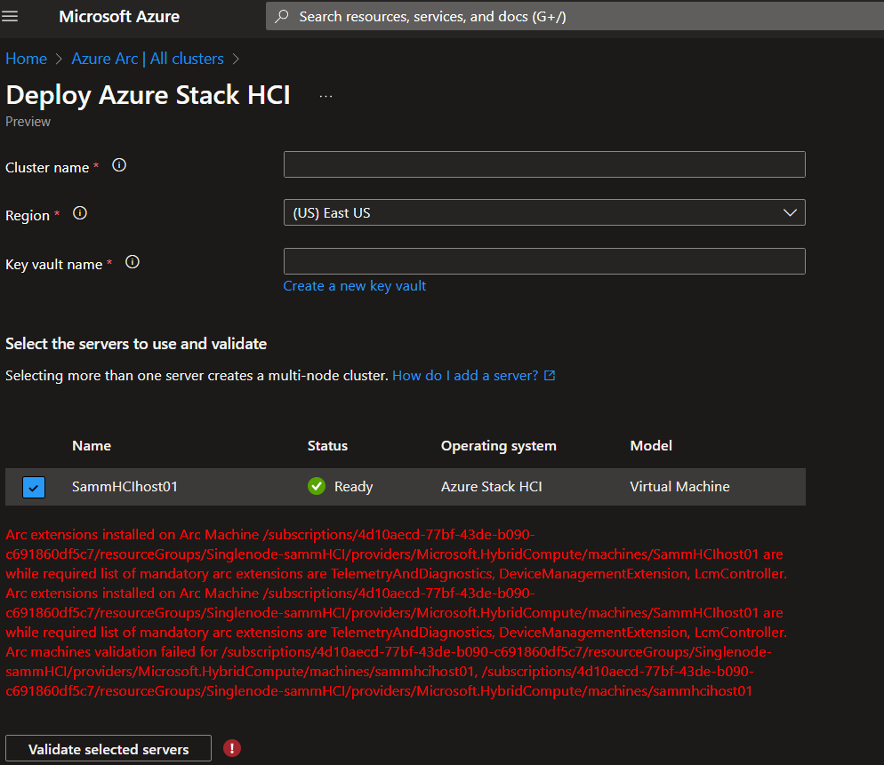 Azure Stack HCI - Arc - Custom location is not shown - Microsoft Q&A